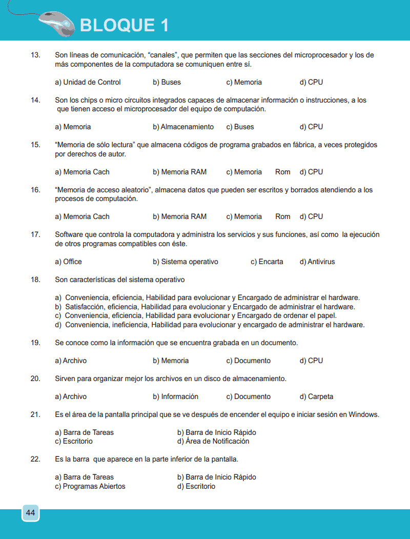 INFORMÁTICA 1 MATUTINO