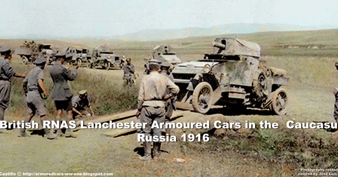 Armored Cars in the WWI: British RNAS Squadron- Lanchester Armoured ...