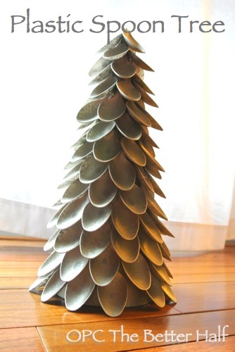 Plastic Spoon Christmas Tree: OPC The Better Half | Kelly Leigh Creates