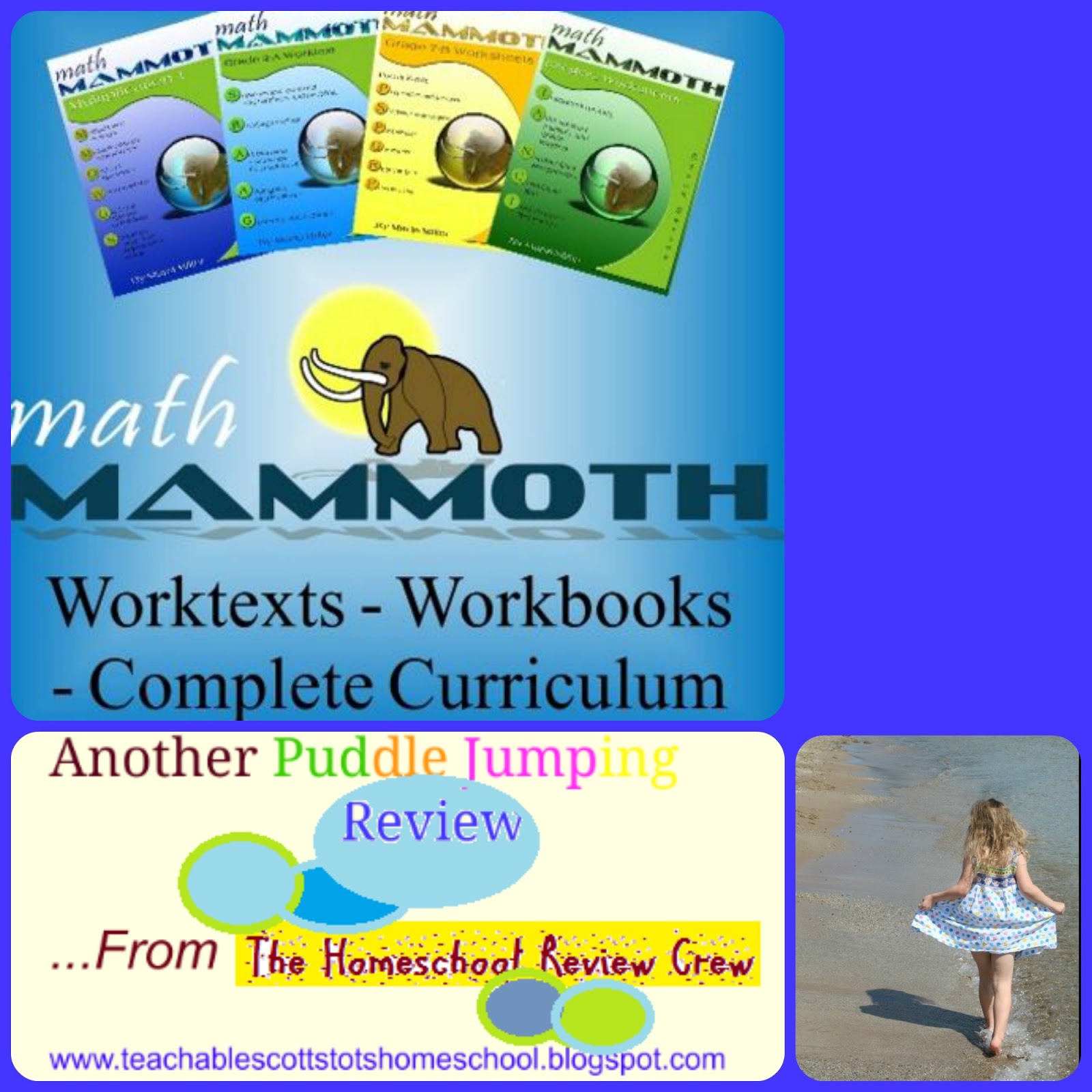 Puddle Jumping: Homeschool Review Crew - Math Mammoth Light Blue Series