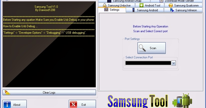 All About Mobiles: Samsung Tool V1.0 free tool