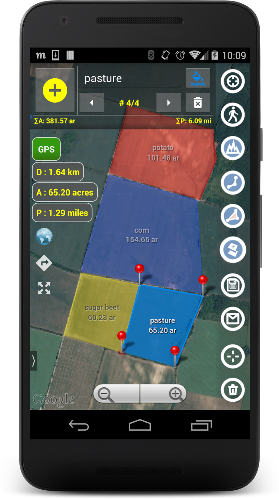 VisTech.Projects: Multiple areas measurements on Google Maps with new ...