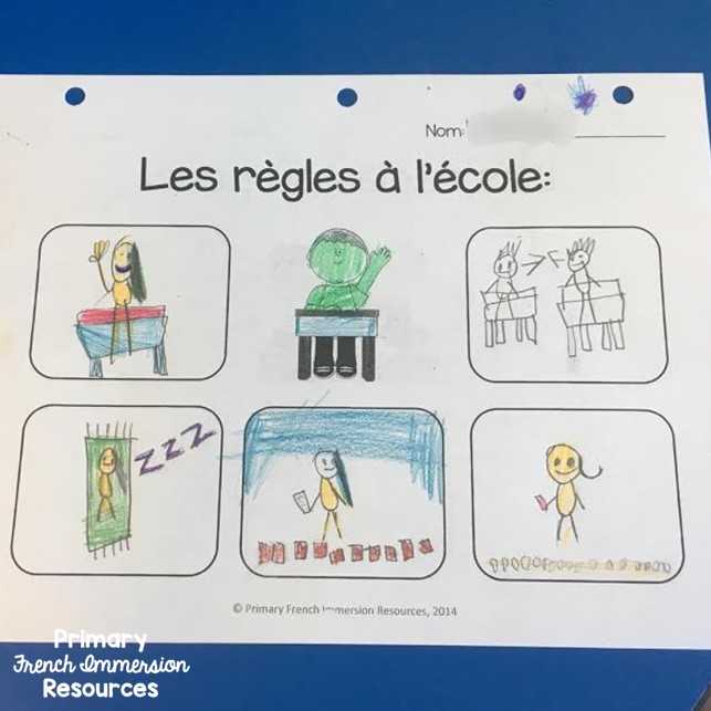 The first two weeks in grade 1! - Primary French Immersion Resources