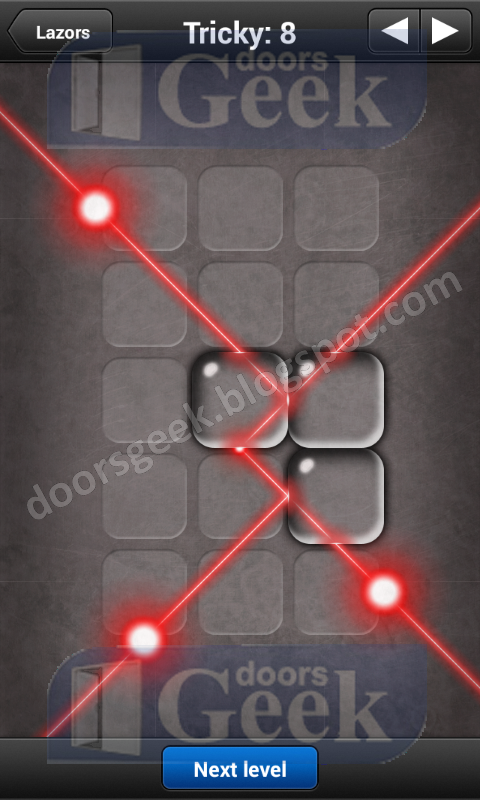 Lazors Tricky Level 1 to Level 10 Walkthrough ~ Doors Geek