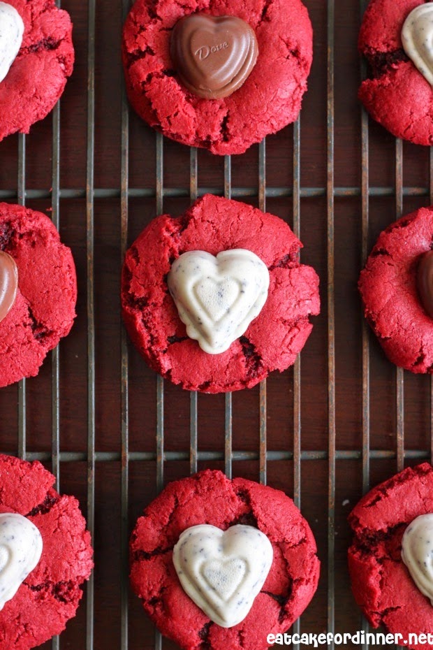 Eat Cake For Dinner: Red Velvet Sweetheart Cookies