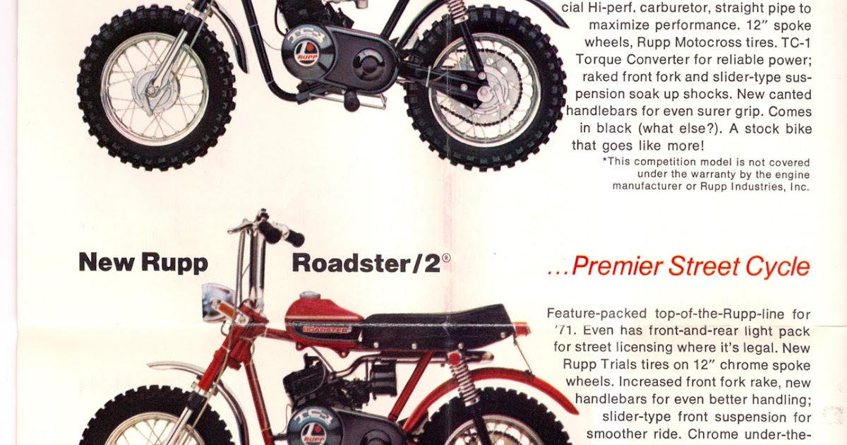 CLASSIC SNOWMOBILES OF THE PAST: 1971 RUPP MINI BIKES