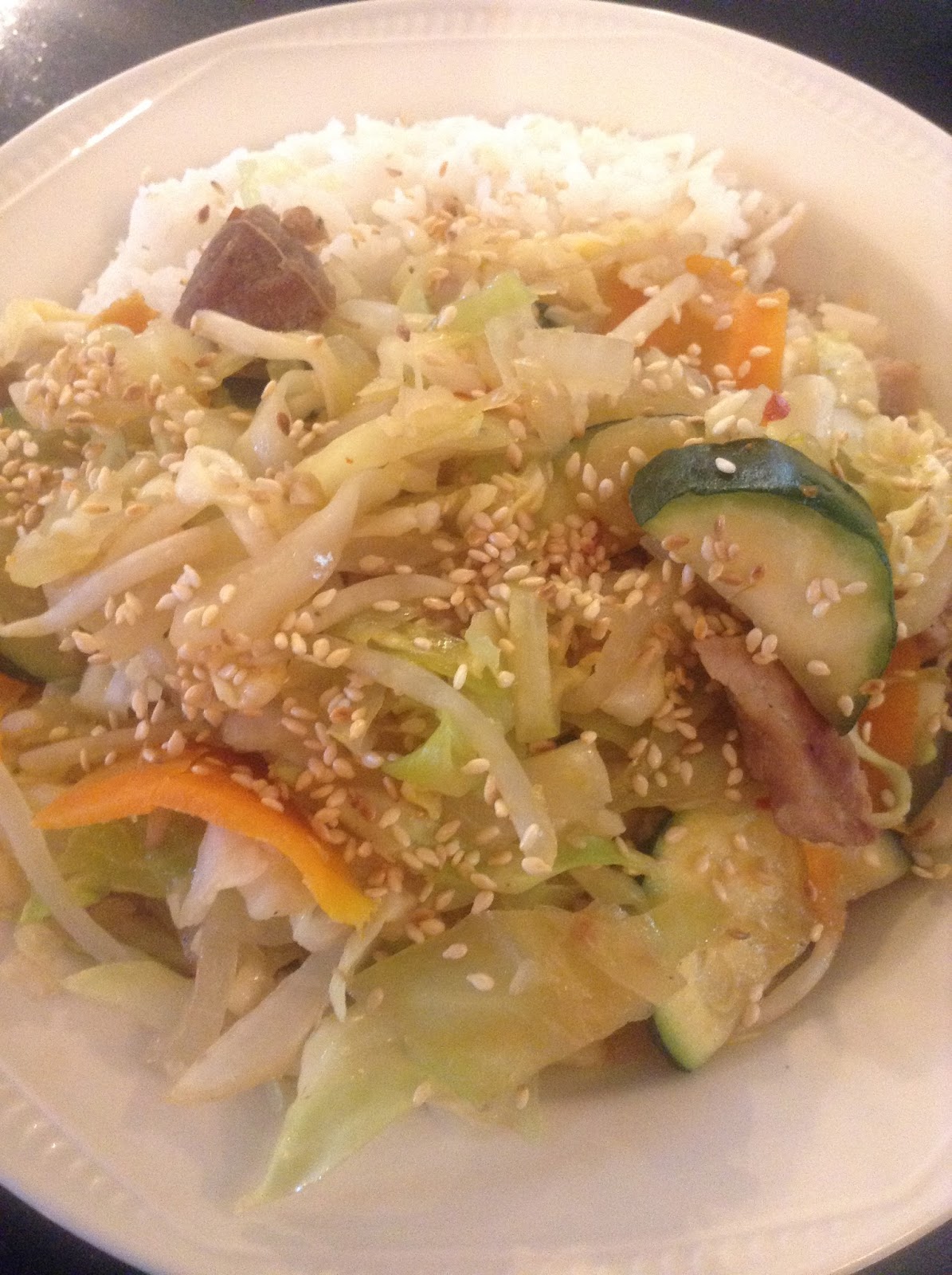 vive la vida: CARNE DE PUERCO CON REPOLLO Y VEGETALES