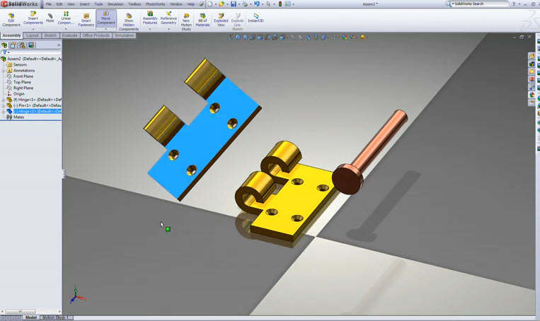 SolidWorks Assembly Hinge - SolidWorks Share