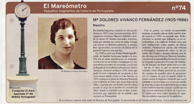El Mareometro Blog: UNA MAESTRA RECORDADA: DOÑA MARÍA VIVANCO