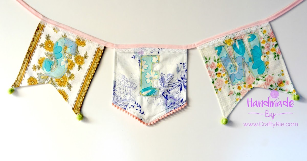 CraftyRie: Bunting - so easy to make!