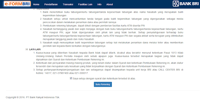 Cara Pembukaan Rekening Bank BRI Secara Online - MasRozak dot COM