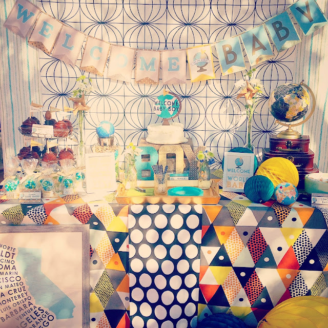 Miss Party Mom: {Funky & Fun "Welcome to the World" Baby Shower ...