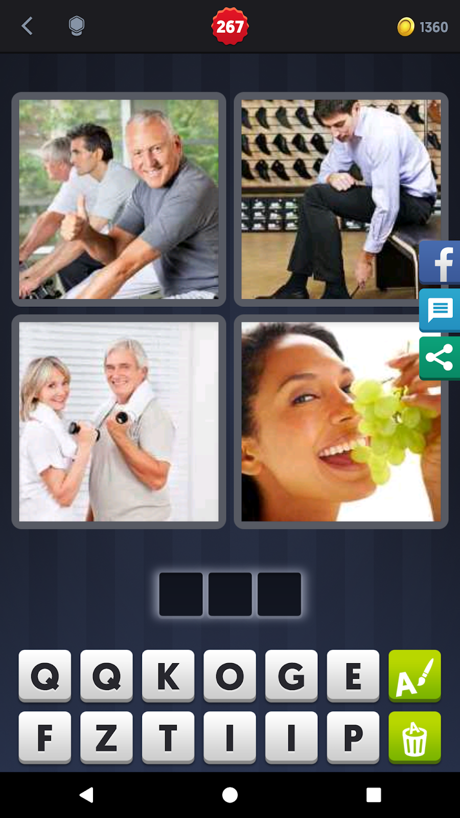 4 Pics 1 Word Answers Solutions LEVEL 267 FIT