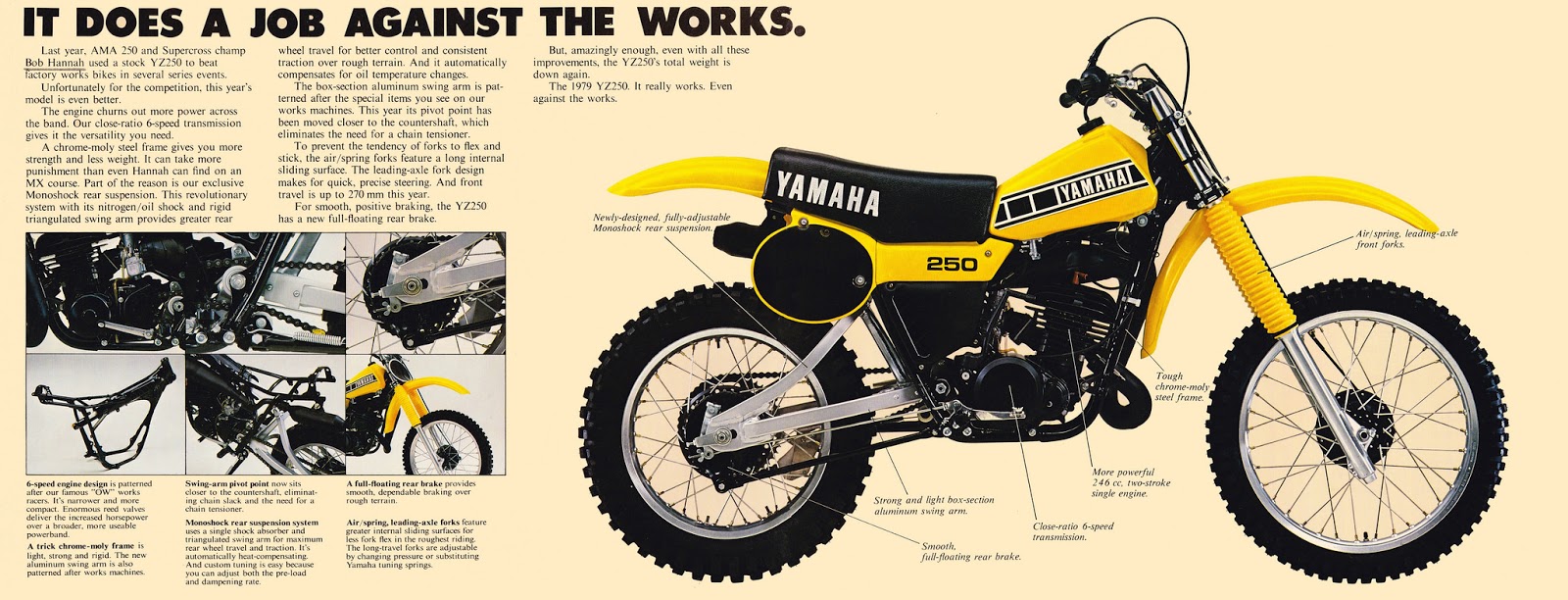 Racing Cafè: Vintage Brochures: Yamaha YZ 250 1979 (Usa)