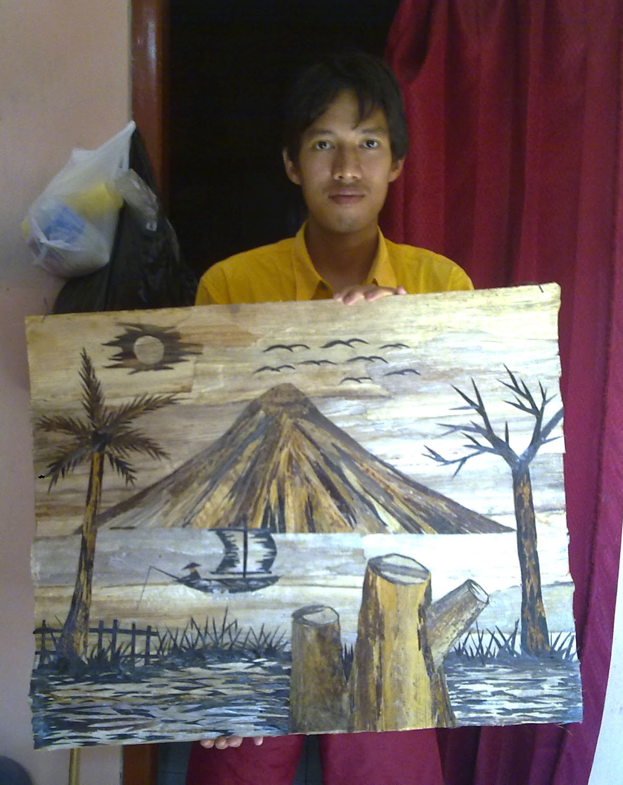 Lukisan pelepah pisang