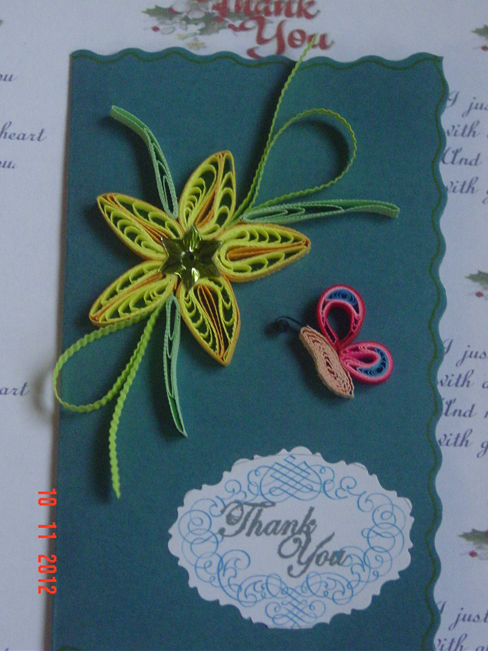 Faith's Quilling : Thank you cards
