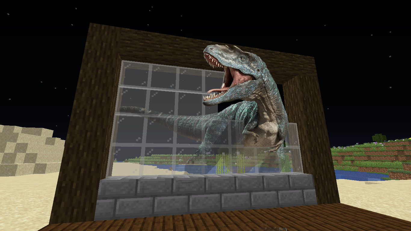 Mi dinosaurio de minecraft