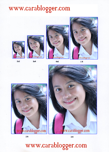 Ukuran Cetak Foto Digital