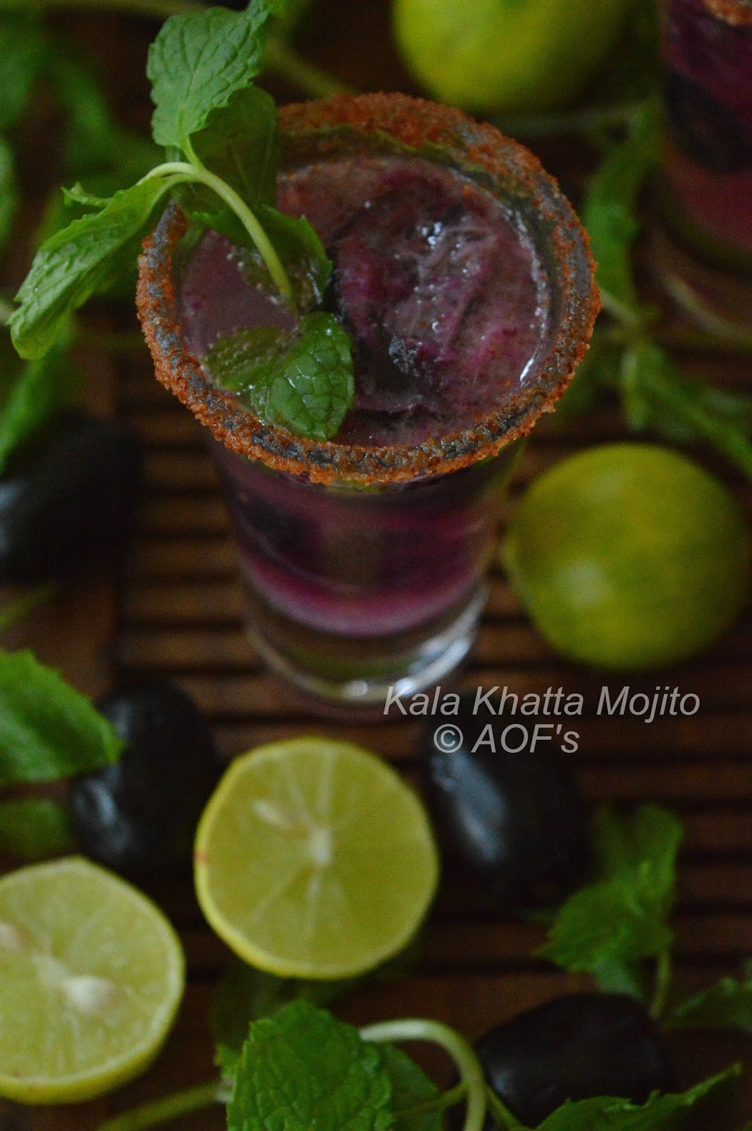 Oriyarasoi - The cosmopolitan Odia's Kitchen !: Kala Khatta (Jamun) Mojito