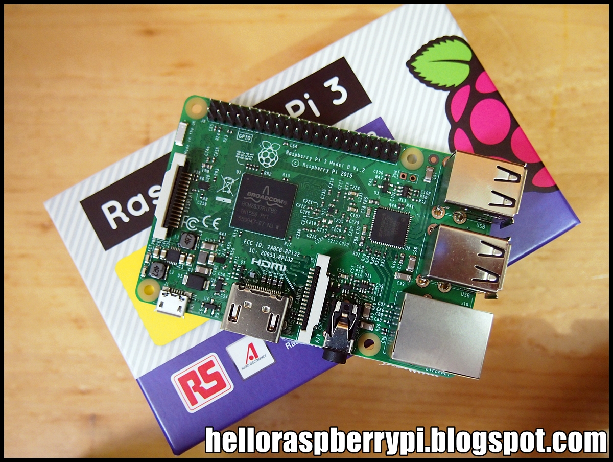 Hello Raspberry Pi: Raspberry Pi 3 open box and first boot Raspbian Jessie