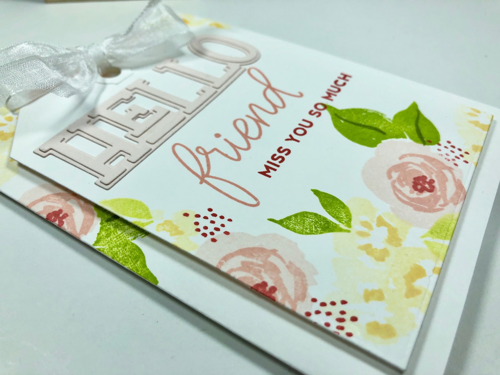 Inking Idaho: Floral Tag Card for Splitcoast Stampers Featured Artist
