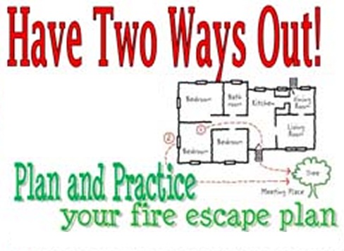 Tioga Fire Protection and Fire Prevention: "Have 2 Ways Out"