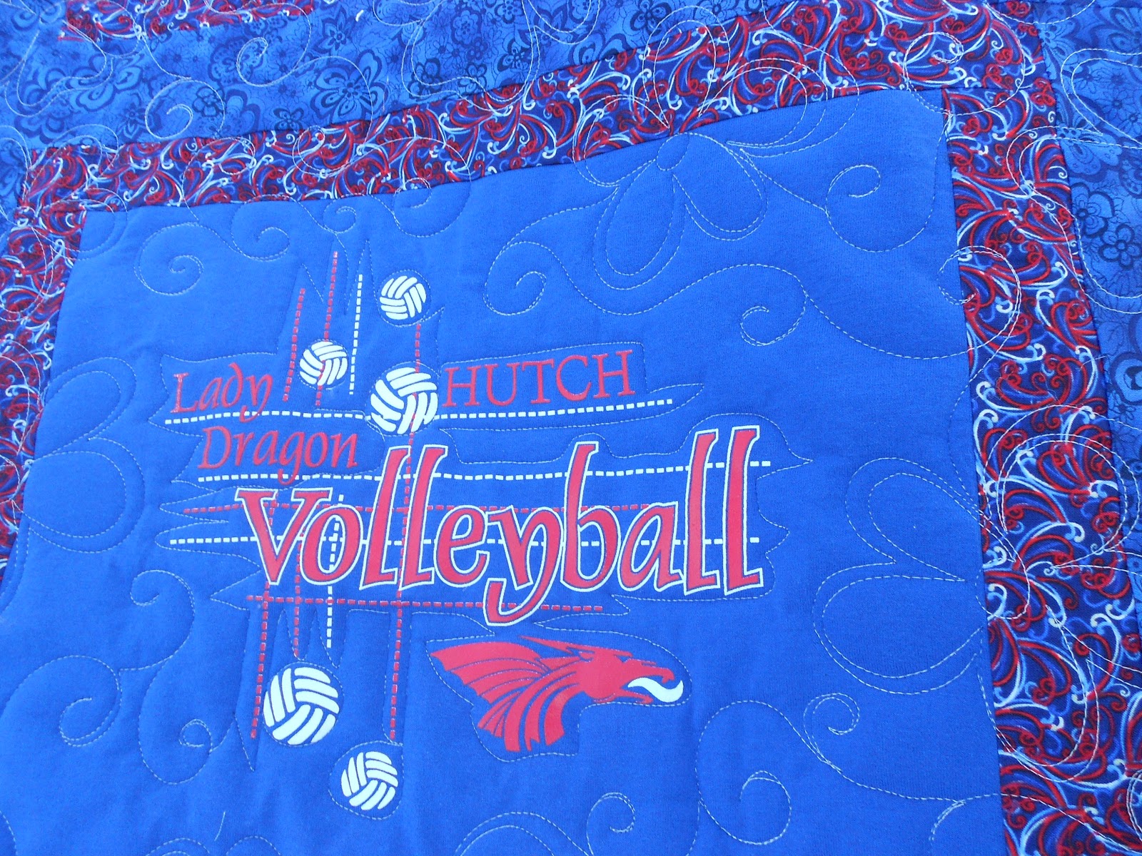 Down To Sew: Another T-shirt Quilt- Volleyball Coach
