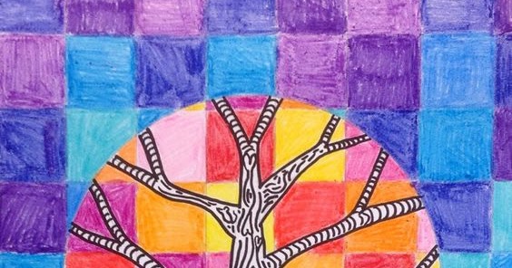 Onderwijs en zo voort ........: 3777. Koude en warme kleuren : Boom in ...