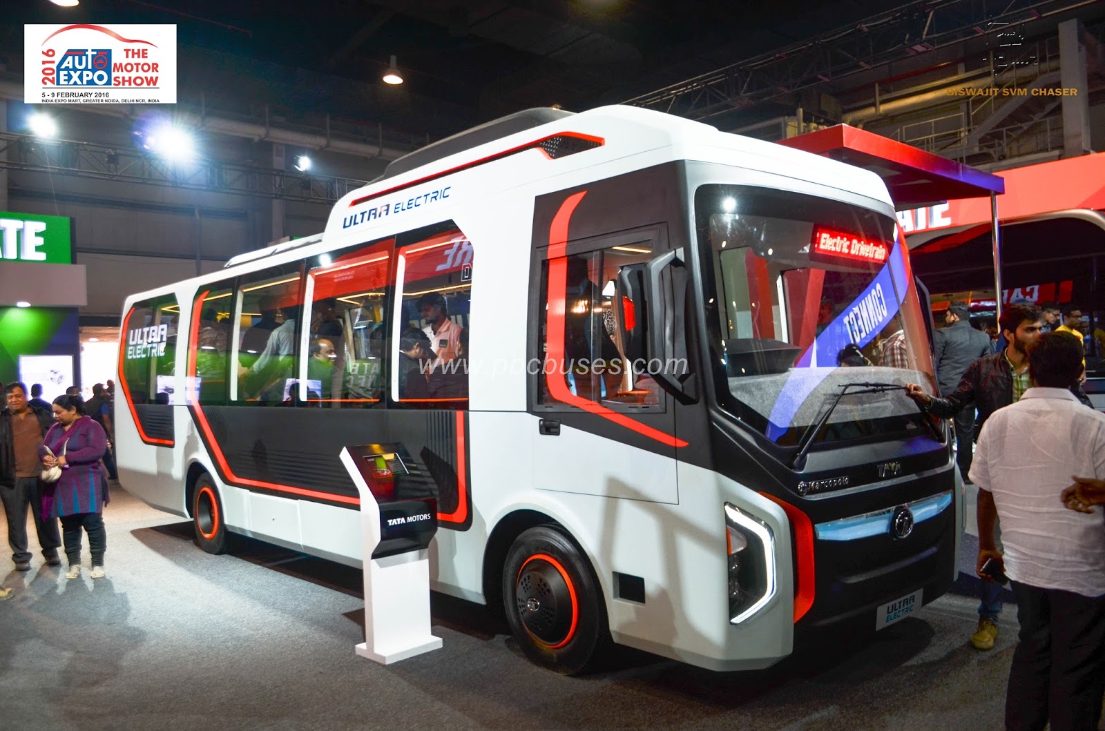 TATA Ultra Electric Bus at Auto Expo 2016 Delhi | Biswajit SVM Chaser