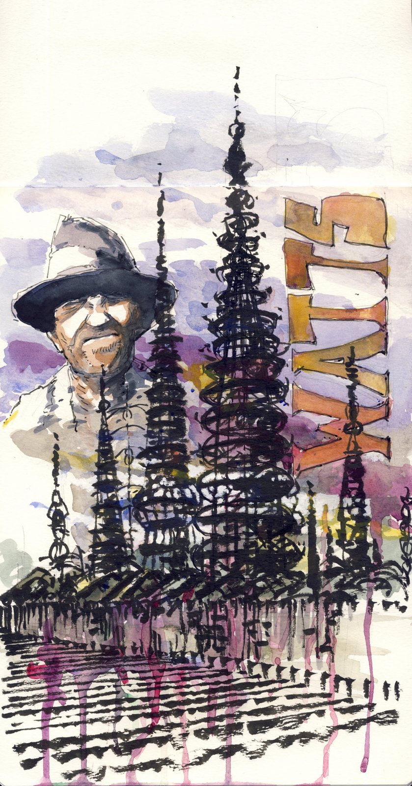 rene fijten sketches: Watts Towers