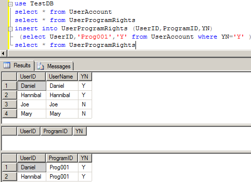 bod-idv-tw小書製作: SQL語法：在Insert命令裡面使用Select的結果，作為要插入的資料來源