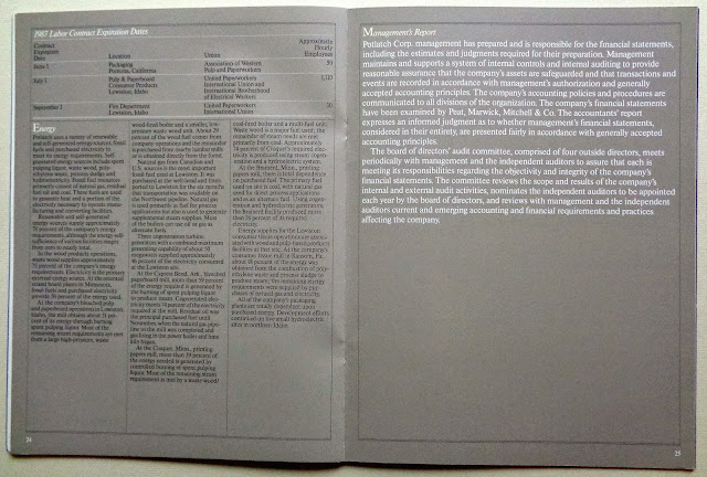 Past Print: Potlatch Annual Reports / 1986 / 1987