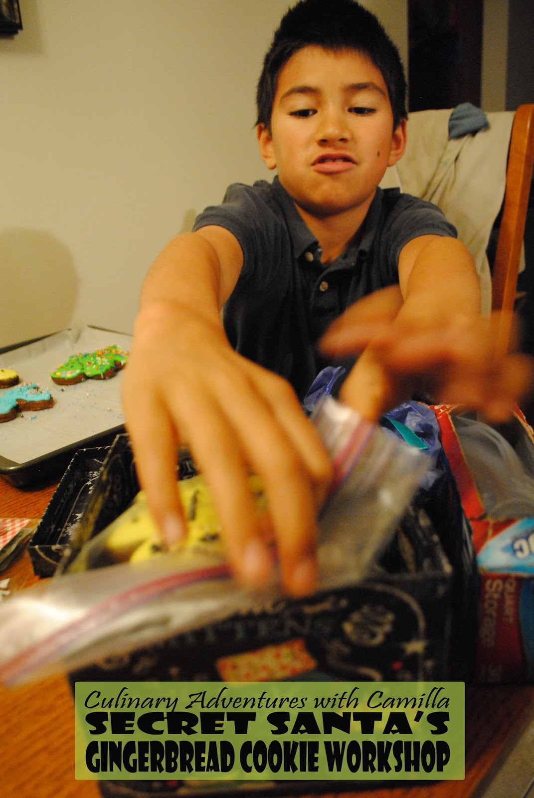 Royal Icing in Secret Santa's Gingerbread Cookie Workshop