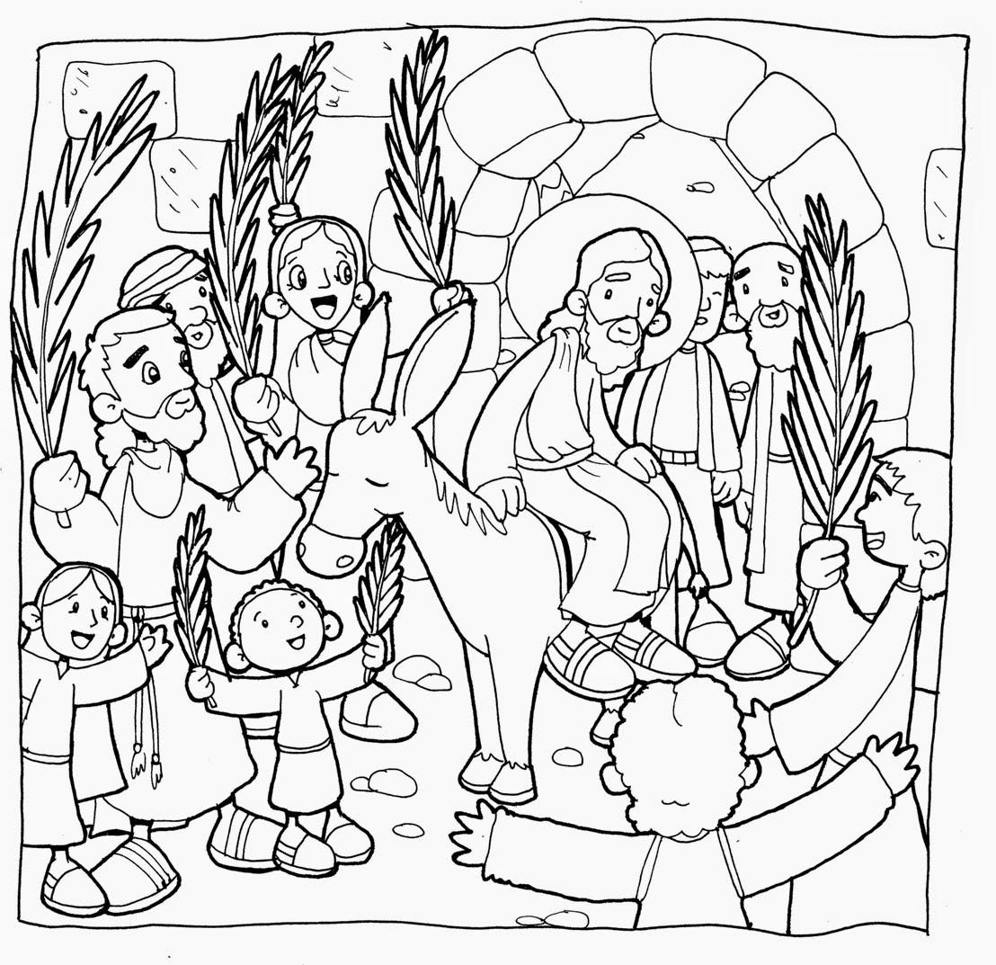 Dibujos Domingo de Ramos para colorear ~ Dibujos para Niños Dibujos Domingo de Ramos para colorear ~ Dibujos para Niños