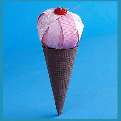 Grandma's Craft And Cooking Corner: Paper Ice Cream Cone