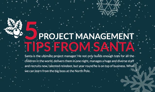 5 Project Management Tips from Santa #infographic - Visualistan