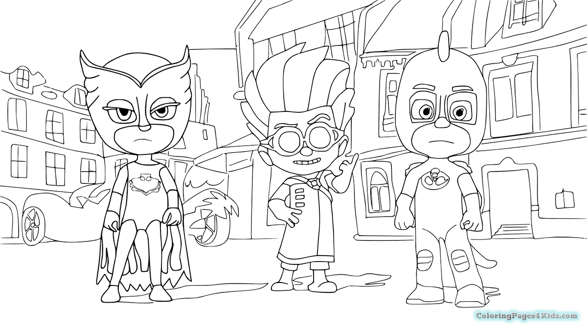 Aprende Brincando: Desenhos Animados dos Pijamax para Colorir