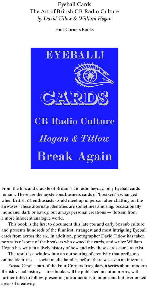 Die Messer: Eyeball Cards - The Art of British CB Radio Culture