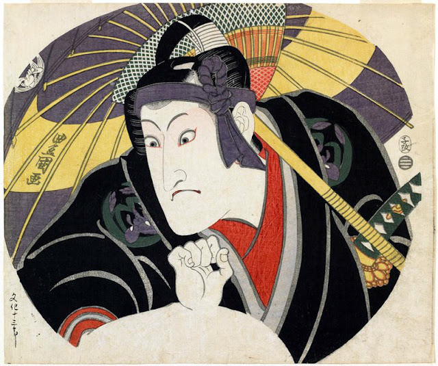 Ukiyo-e of the Week: 33 - Toyokuni I: Actor Iwai Hanshirō V as Sukeroku