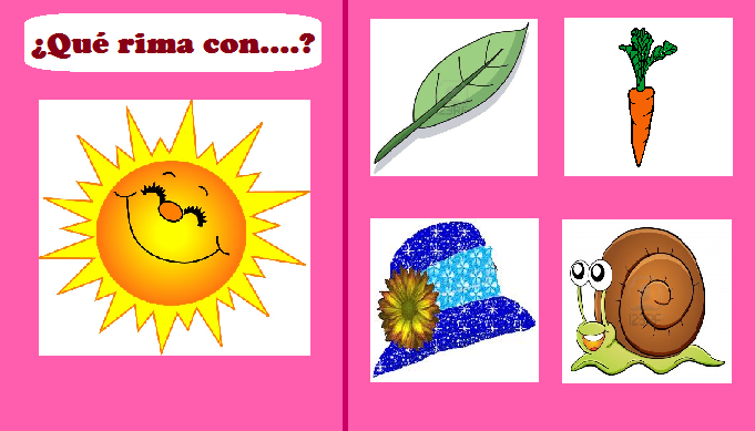 APRENDER Y DIVERTIRSE.... ¡¡TODO EN UNO!!: ¿QUÉ RIMA CON....?