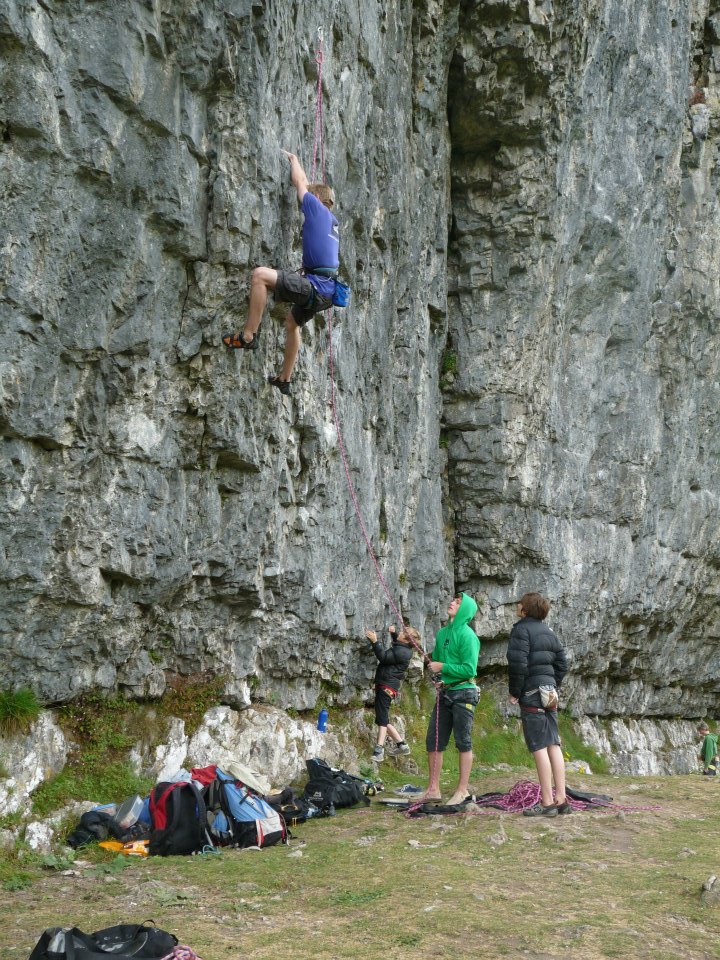 Billy Ridal Climbing: Kilnsey 2012