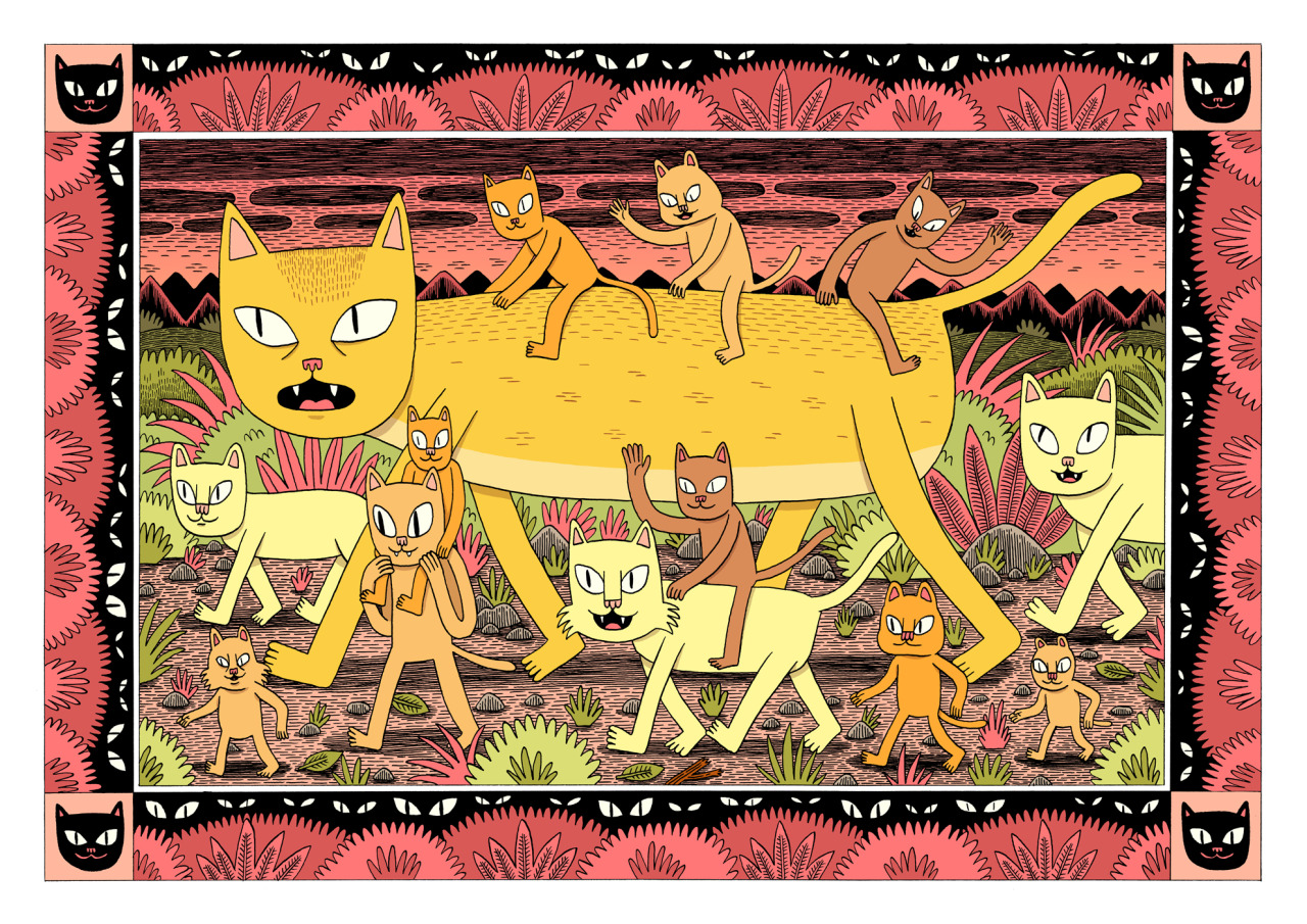 Jack Teagle Illustration: A series of large drawings