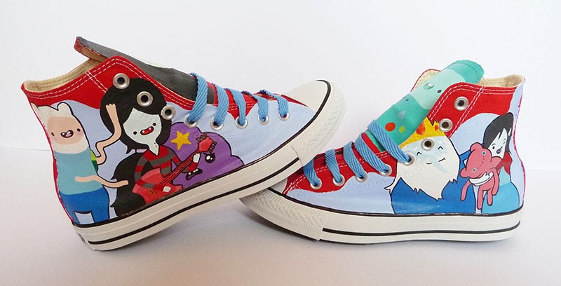 Pony Chops: Marceline & Finn Rockin out - finished Converse