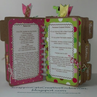 Welcome to Scrappin' Cat's Creative Endeavors: File folder mini cookbook
