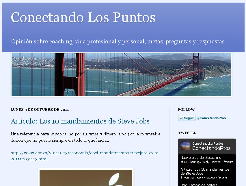 Blog de tasadores: Añadido a la lista de blogs: Conectando los puntos