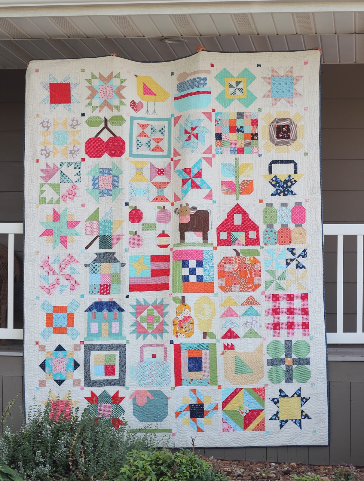Girls in the Garden: Vintage Farm Girl Quilt