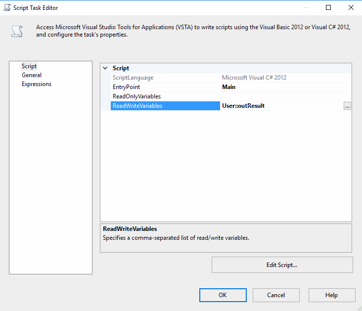 Microsoft Business Intelligence (Data Tools)|SSIS - Reading Custom Objects Variables