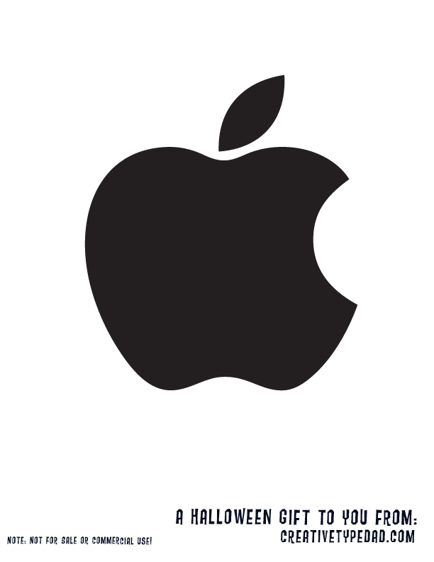 Apple Logo Stencil