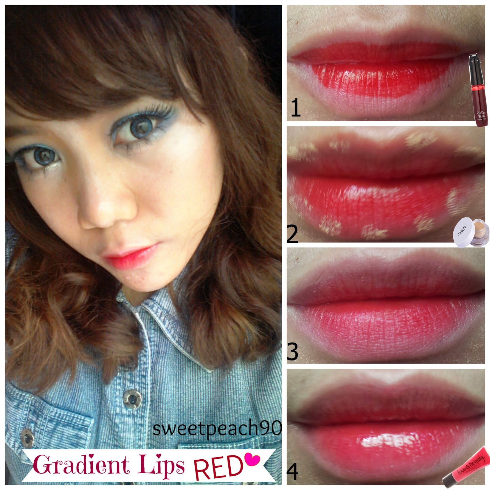 Sweet Peach: [MAKEUP] Gradient Lips