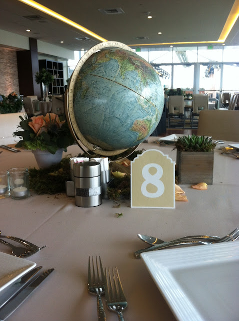 Fly Me to the Moon: Real Wedding: Travel-Themed Reception Sneak Peek